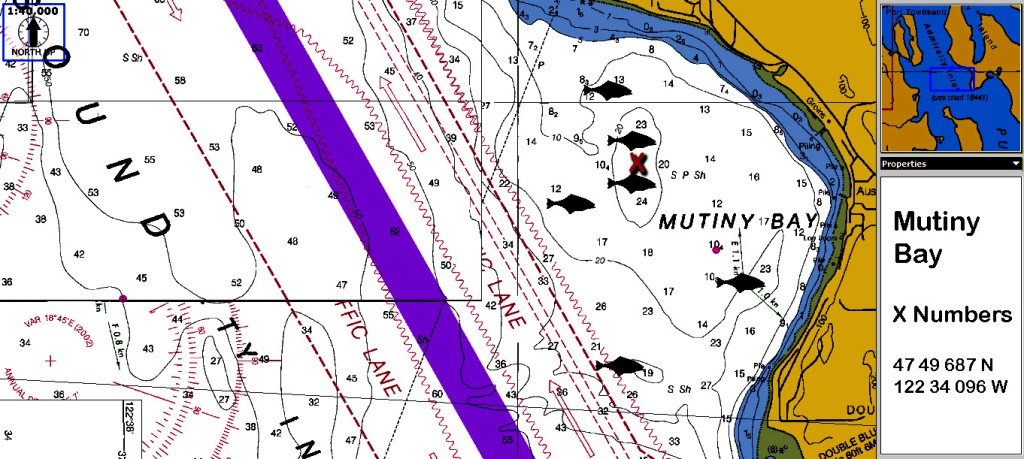 Mutiny Bay Halibut Fishing Map | SquidPro Tackle's Halibut Fishing ...